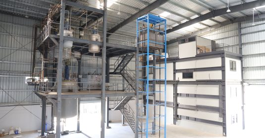 Unique reactor set-up with material lift – Nishu Group